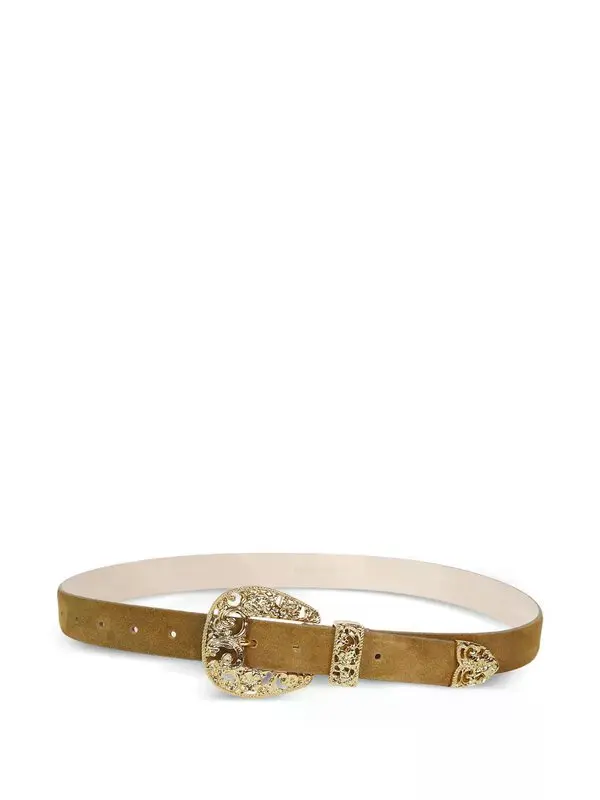 DEHANCHE Versailles Suede Belt - Neutrals