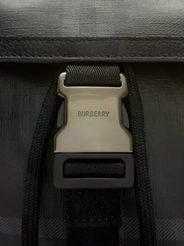 Burberry City Check Clip Backpack