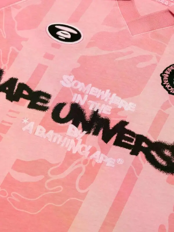 AAPE BY *A BATHING APE Logo-print Camouflage-pattern T-shirt
