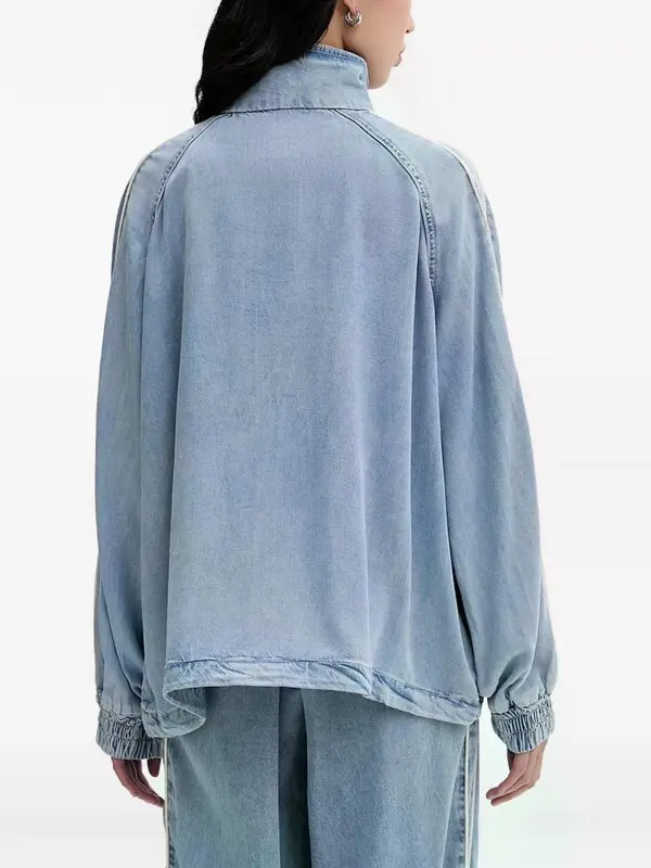 GESTUZ Gzsea Logo-embroidered High Neck Zip-up Jacket
