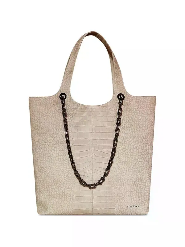 John Richmond Crocodile-effect Tote Bag