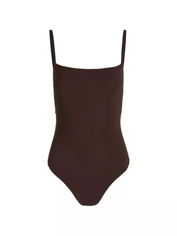 LIDO Tre Square-neck Swimsuit - Brown