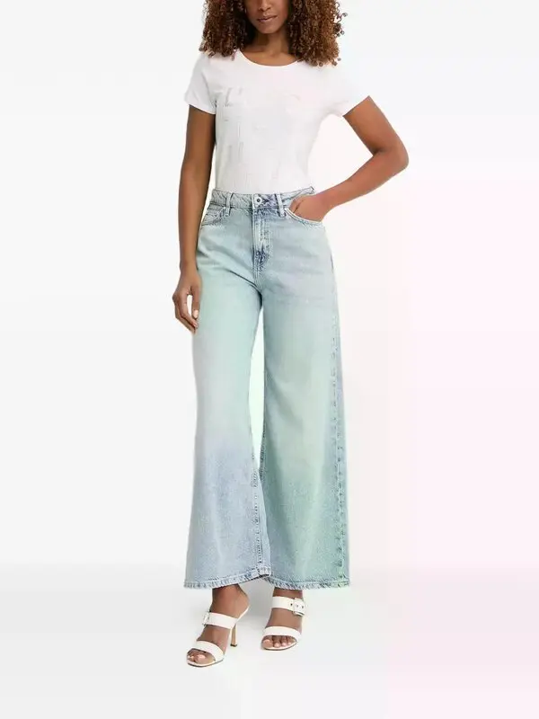 Guess Bellflower Wide-leg Jeans - Blue