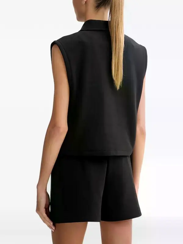 Guess Sleeveless Drawstring Hem Polo Shirt