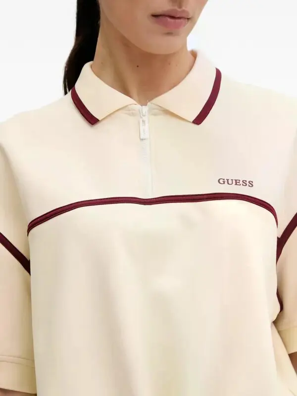 Guess Drawstring Hem Polo Top