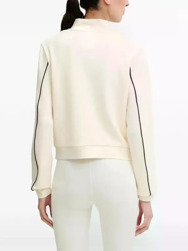 Guess Logo Embroidered Piping Sweatshirt