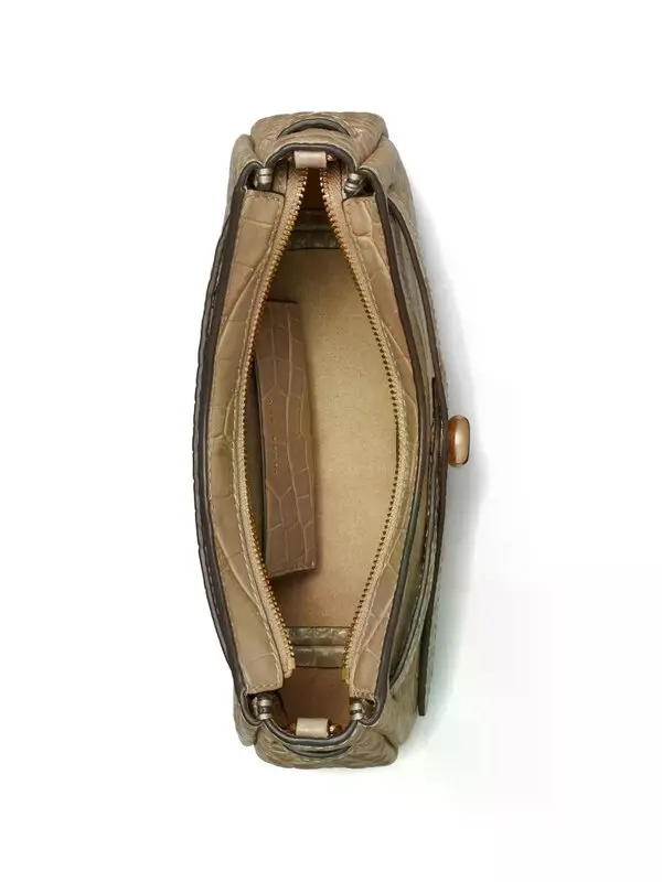 Tory Burch Romy Croc-embossed Zip-top Crossbody Bag