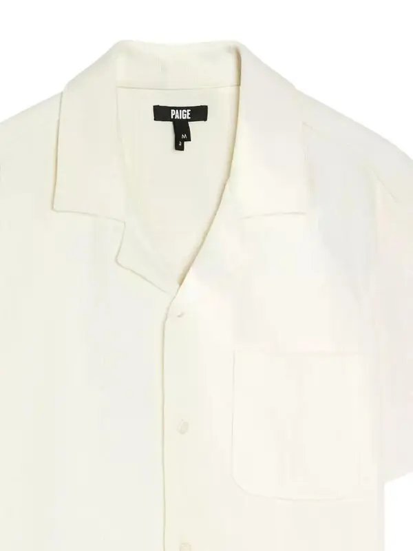Paige Oliver Short-sleeved Ribbed-knit Shirt