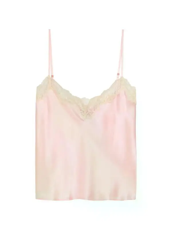 REFORMATION Teddy Lace-trim Top