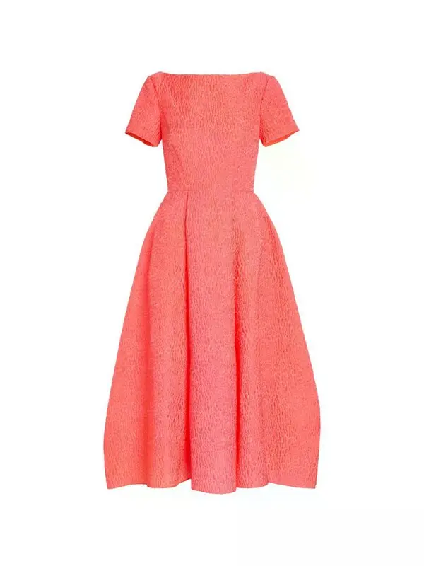 ROKSANDA Vaela Cloqué Boat-neck Midi Dress