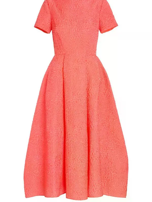 ROKSANDA Vaela Cloqué Boat-neck Midi Dress