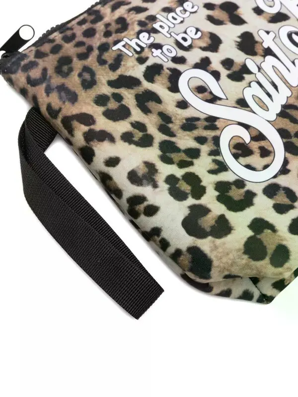 MC2 SAINT BARTH Leopard-print Clutch Bag