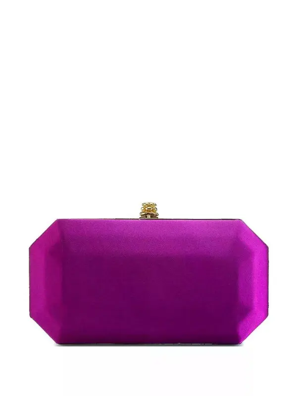 Tyler Ellis Small Perry Satin Clutch Bag