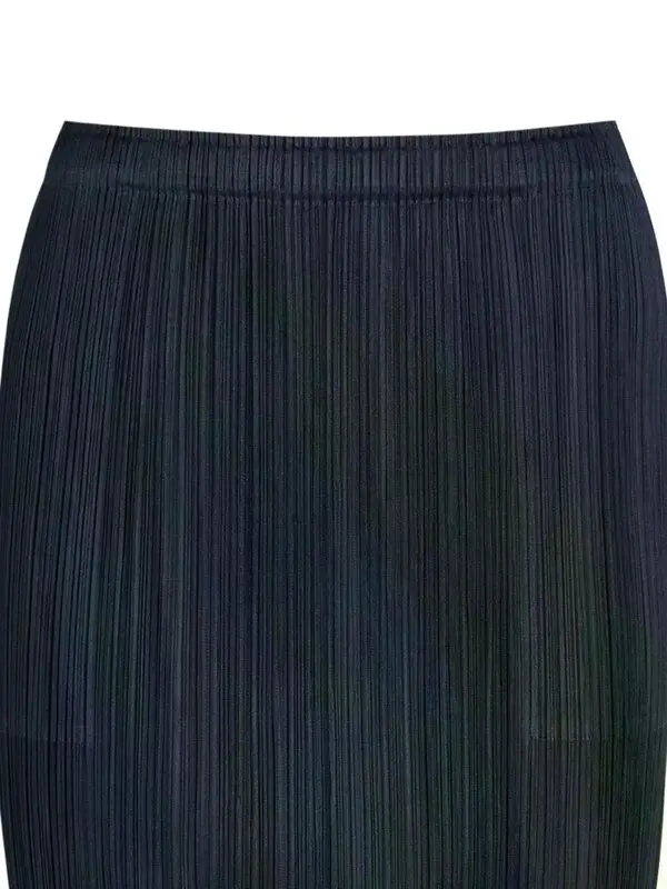Issey Miyake Pleated Midi Skirt - Blue