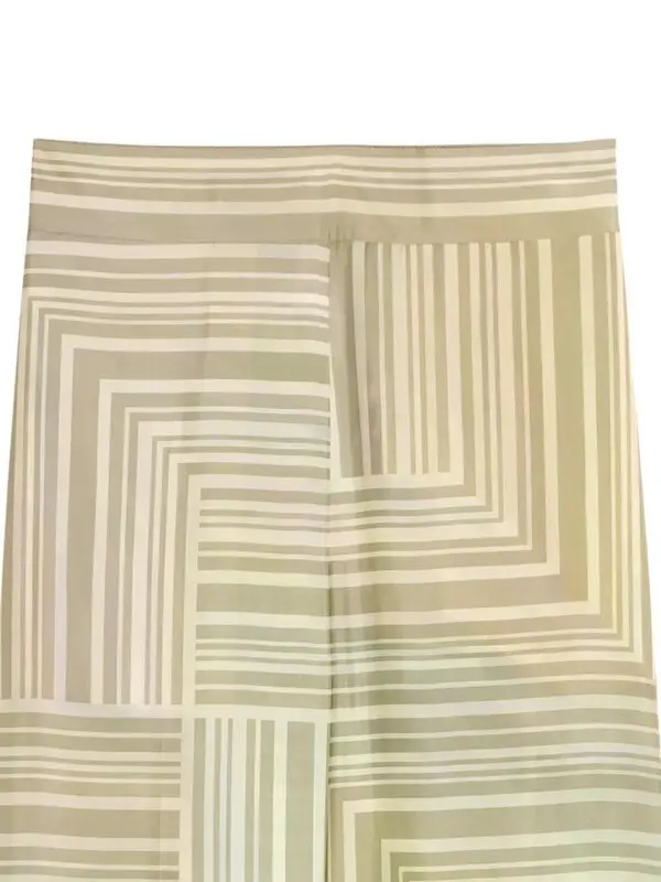 JOSEPH Dijon Geometric-print Silk Trousers