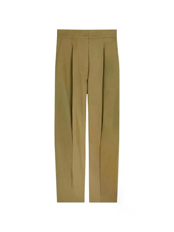 JOSEPH Pleated Straight-leg Trousers