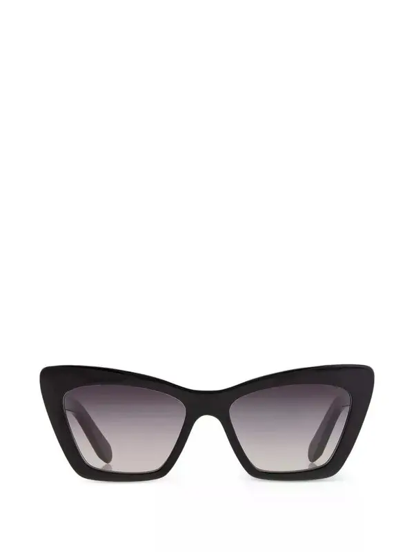 FERRAGAMO Gancini Pattern Cat-eye Sunglasses - Black