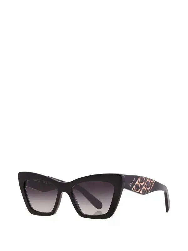 FERRAGAMO Gancini Pattern Cat-eye Sunglasses