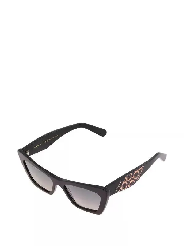 FERRAGAMO Gancini Pattern Cat-eye Sunglasses