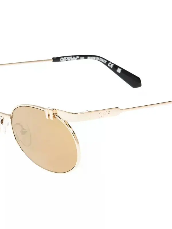 Off-White Oval Frame Sunglasses