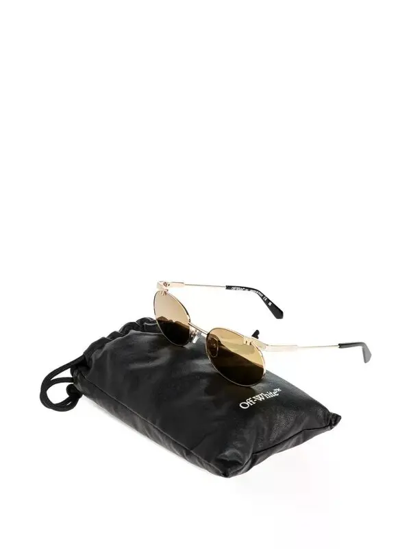 Off-White Oval Frame Sunglasses