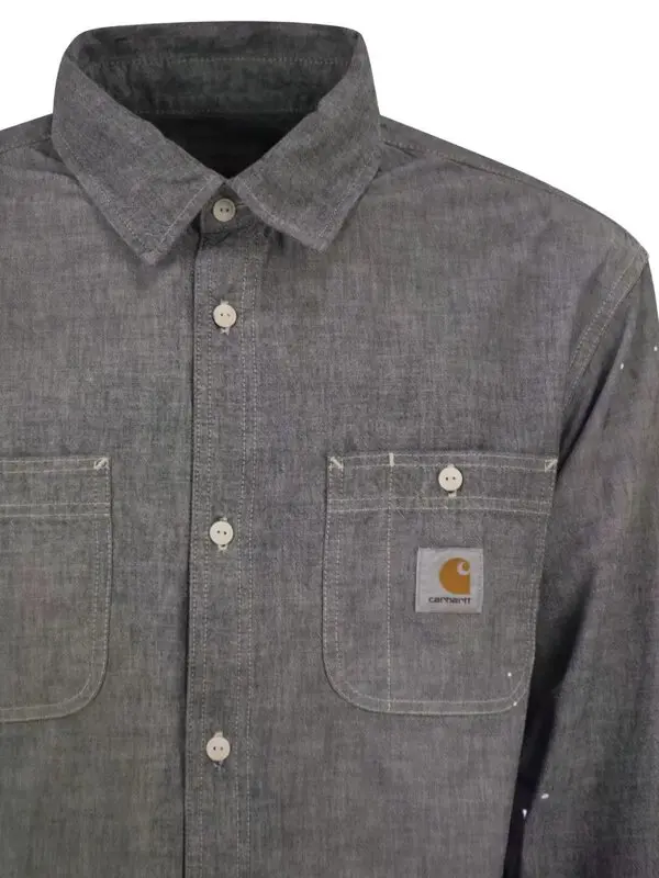 Carhartt Work In Progress Paint-splatter Chambray-look Shirt