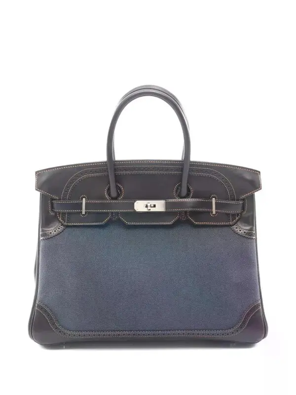 Hermès 35 Birkin Gillies Handbag - Blue