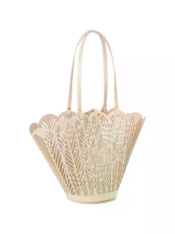 Chloé Soleil Logo Tote Bag - Neutrals