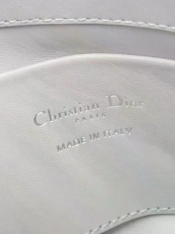 Dior Leather Tote Bag - Silver