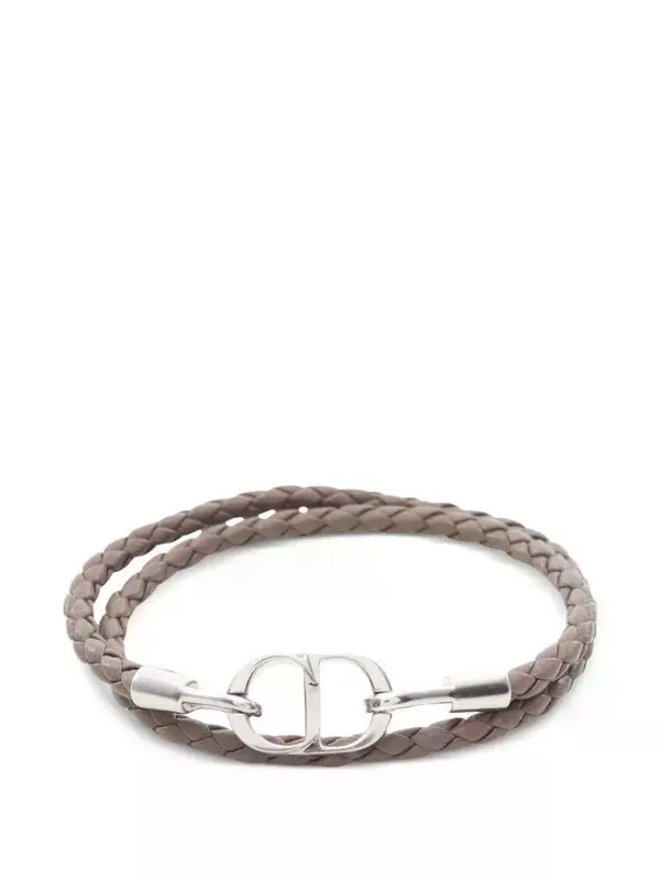 Dior Cd Icon Braided Bracelet - Silver
