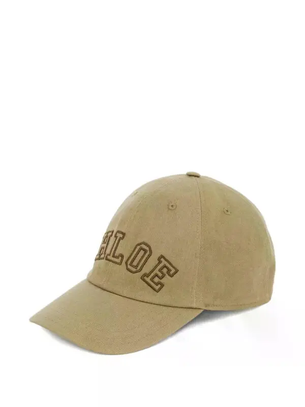 Chloé Signature Logo-embroidered Baseball Cap - Green