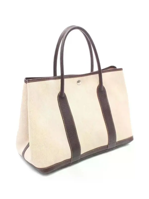 Hermès Toile H Garden Party Shoulder Bag - Neutrals