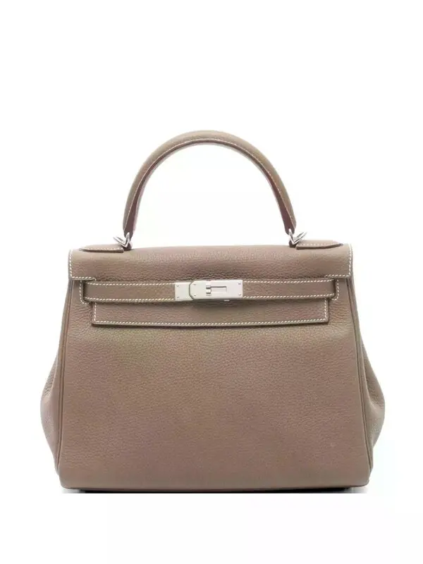 Hermès 2012 28 Kelly Leather Handbag - Brown