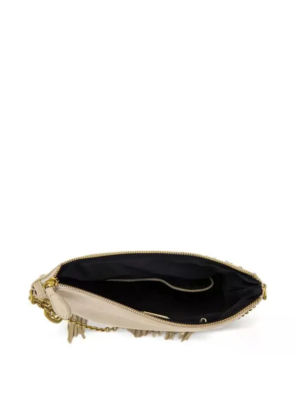 LA CARRIE Night Edition Crystal Embellished Fringed Shoulder Bag