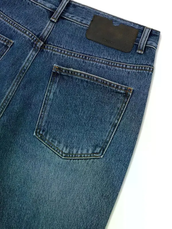 STUDIO TOMBOY Faded Wide-leg Jeans