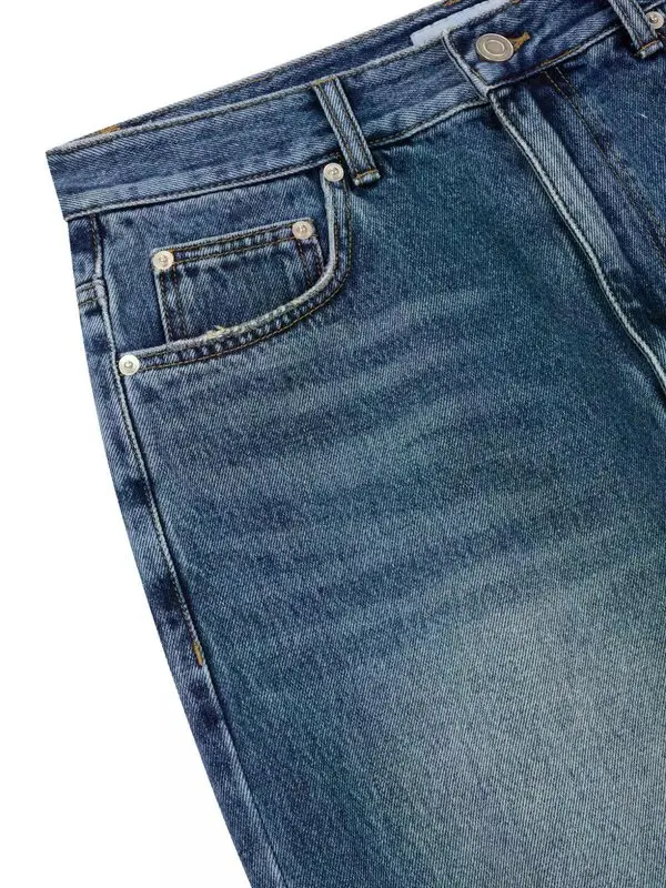 STUDIO TOMBOY Faded Wide-leg Jeans
