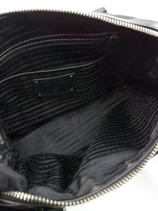 Prada Tessuto Leather-trim Tote Bag