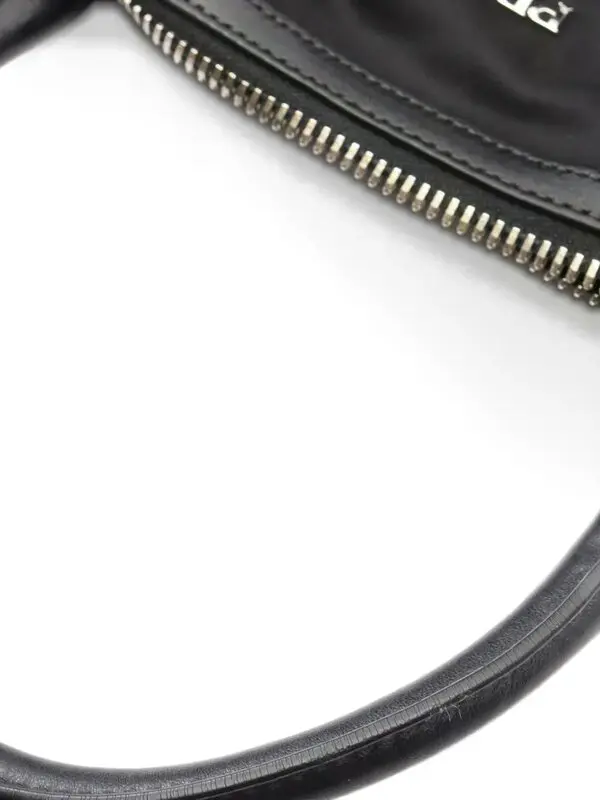 Prada Tessuto Leather-trim Tote Bag