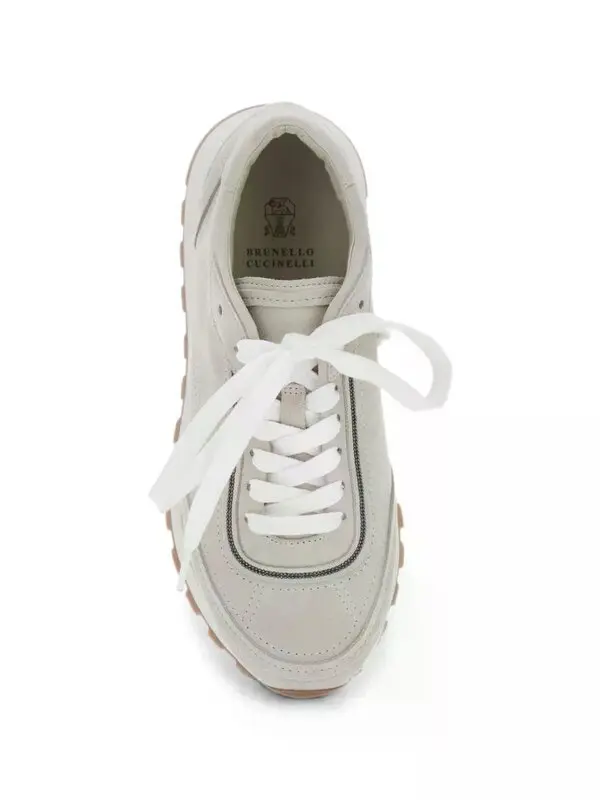 Brunello Cucinelli Monili-trim Panelled Sneakers