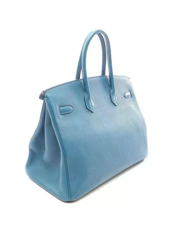 Hermès 35 Birkin Tote Bag - Blue