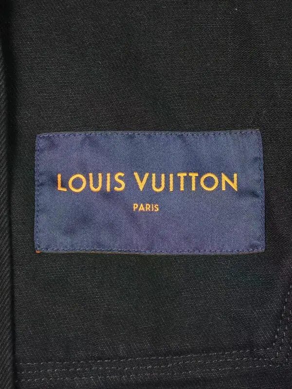 LOUIS VUITTON Monogram Embossed Denim Jacket