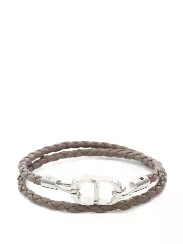 Dior Cd Icon Braided Bracelet - Silver