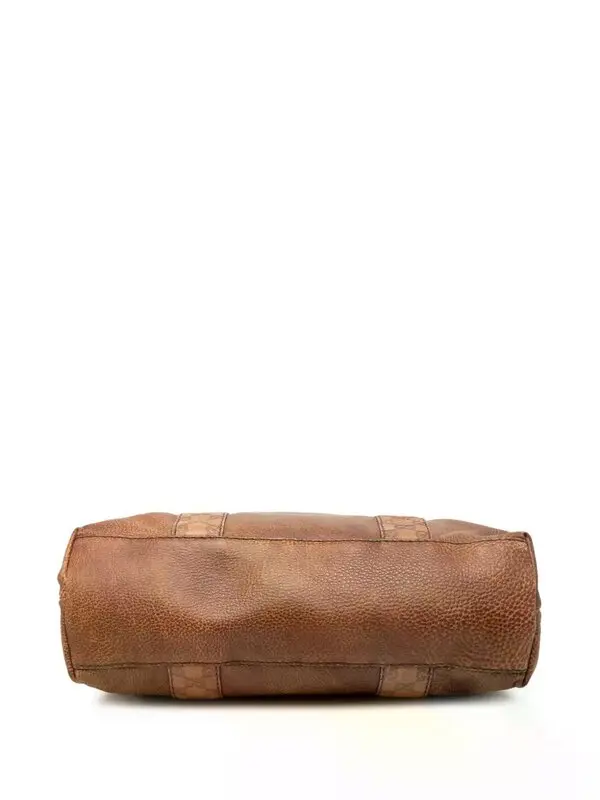 Gucci Leather Bamboo Tote Bag