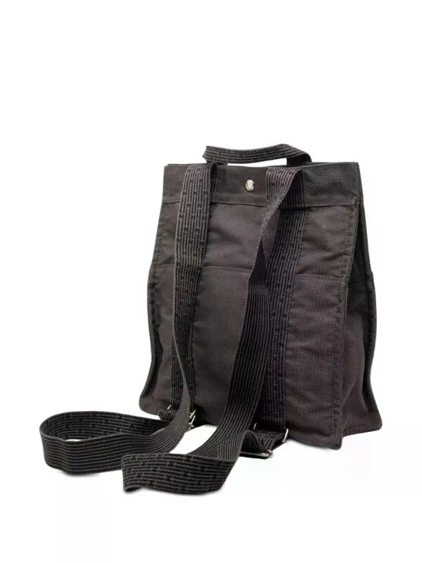 Hermès Herline Mm Canvas Backpack - Grey