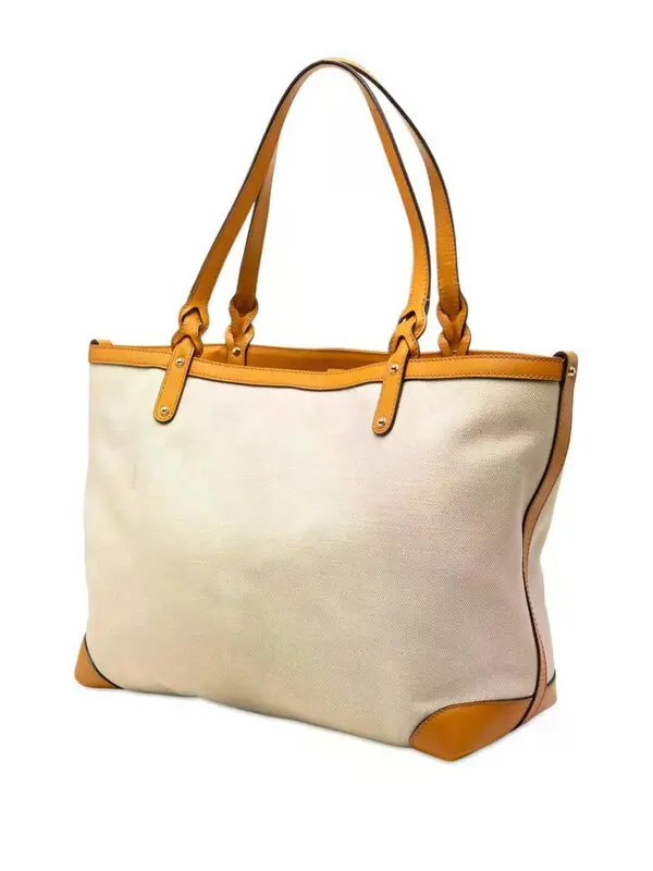 Gucci Canvas Craft Tote Bag