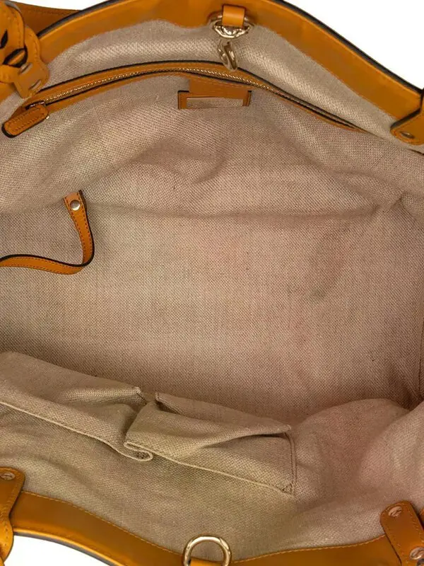 Gucci Canvas Craft Tote Bag