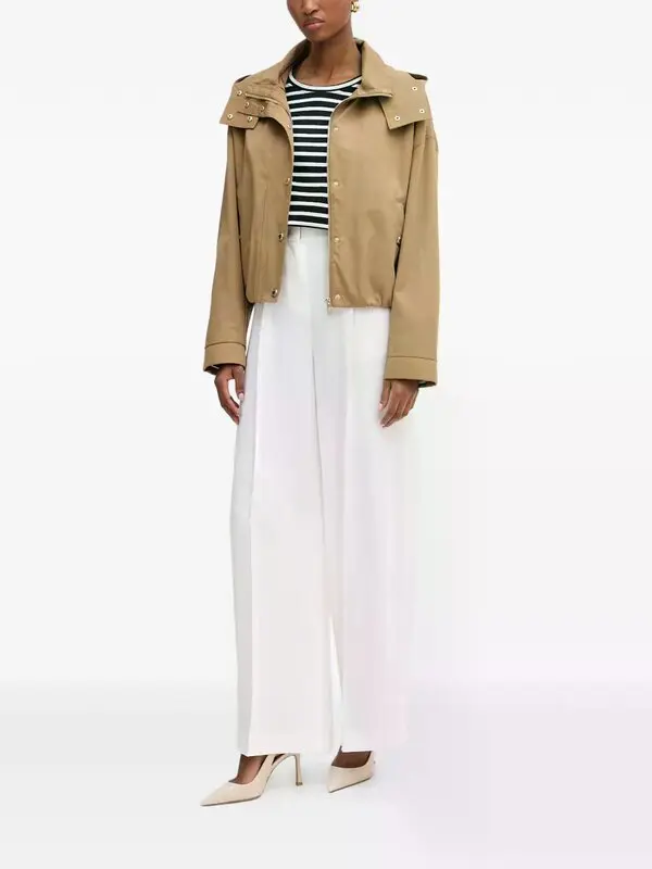 MORGAN Hooded Press-stud Jacket