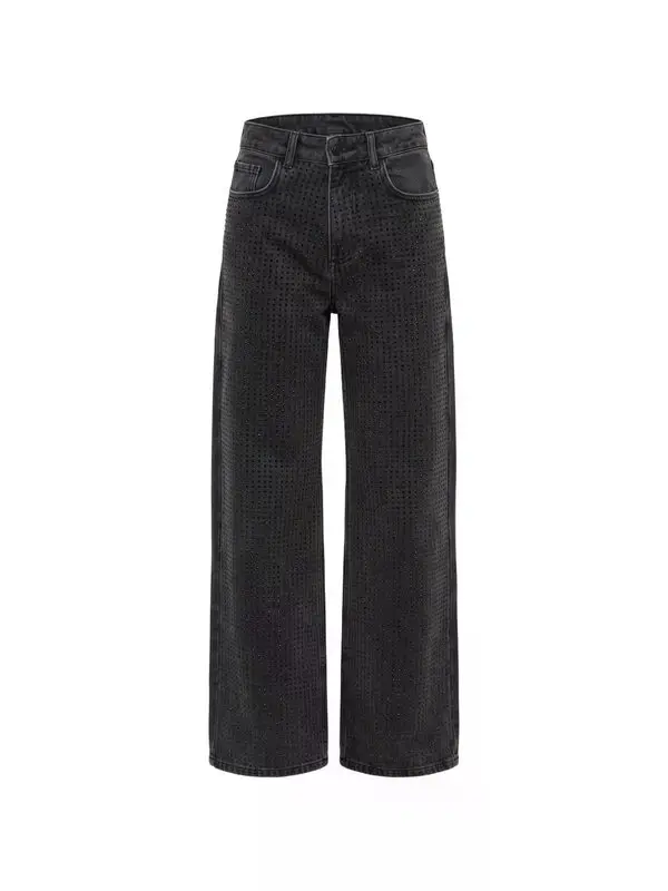 BENETTON Embellished Wide-leg Jeans