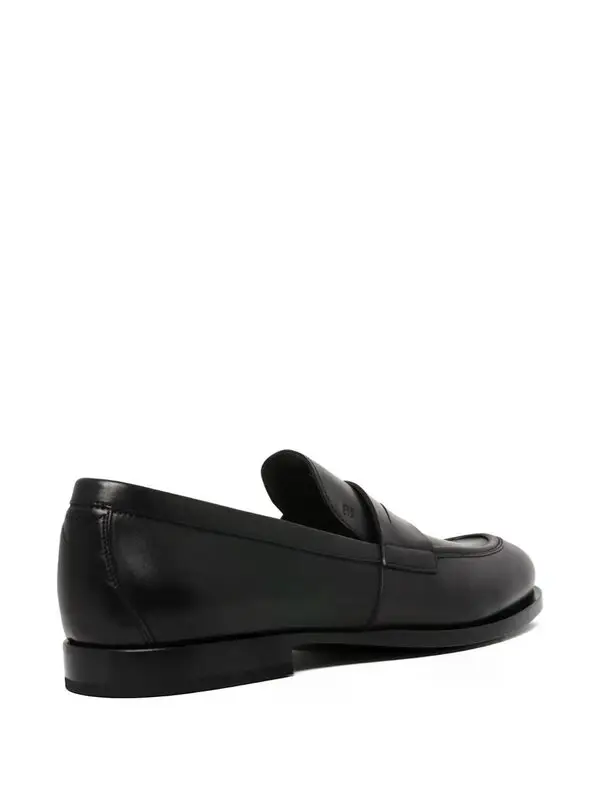 FABI British Penny-slot Almond-toe Loafers