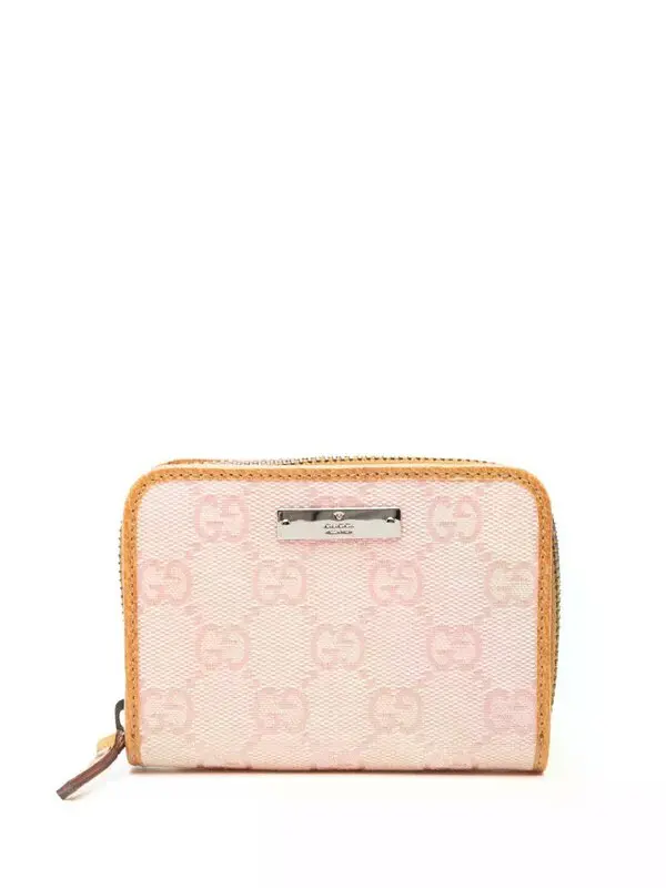 Gucci 2000-2015 Gg Canvas Zip Coin Pouch - Pink